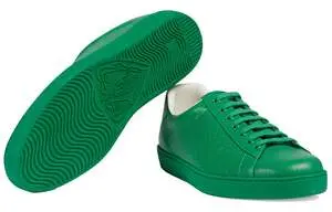 Gucci Ace Series Embossed Sneakers - Green