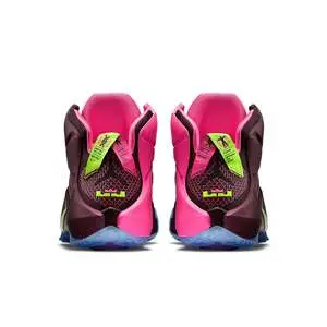 Nike Lebron "double Helix" High Top Athletic Sneakers - Purple