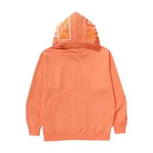 A BATHING APE One Point Ape Head Shark Relaxed Fit Full Zip Hoodie - Orange