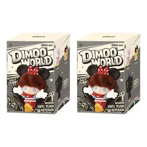 POP MART Disney Dimoo World Vinyl Plush Keychain Blind Box - Multi-color