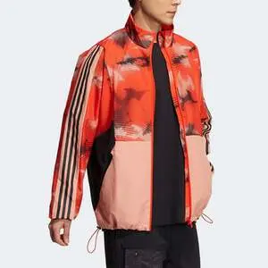 Adidas Color Blocked Patterned Jacket