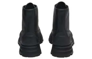 Alexander McQueen Lace-up Combat Boots - Black