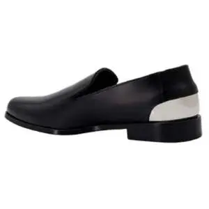 Alexander McQueen Leather Loafers With Metal Heel Detail