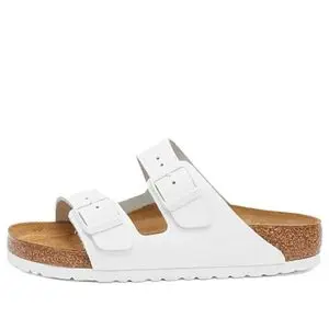 BIRKENSTOCK Birkenstock Arizona Natural Leather Sandals White