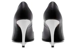 Alexander McQueen Sculptural Heel Pumps - Black/silver