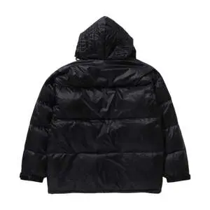 A BATHING APE Shark Hooded Down Jacket - Black