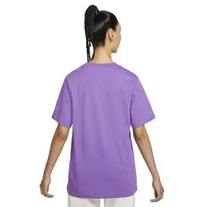 Nike T-shirt - Black Raspberry/white