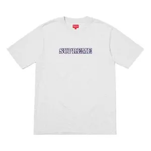 Supreme Fw18 Floral Logo Tee Ash Logo Tee