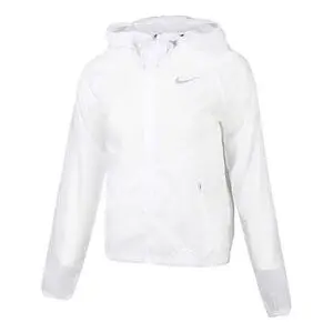 Nike Hooded Running Jacket With Zipper Closure