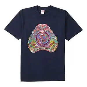 Supreme Ss19 Knot Tee Navy Printing Short Sleeve Navy - Blue