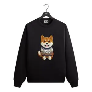 Kith Kithmas 2025 Shiba Nelson Crewneck - Black