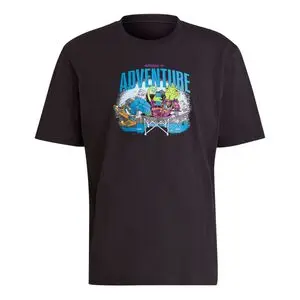 Adidas Originals Chameleon Printing Sports Short Sleeve T-shirt - Black
