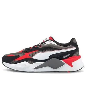PUMA Rs-x3 Twill Air Mesh Sneakers - Black/white/red