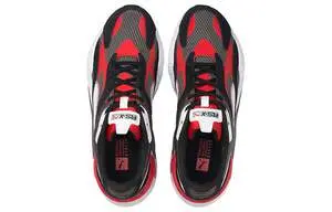 PUMA Rs-x3 Twill Air Mesh Sneakers - Black/white/red