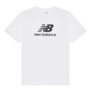 NEW BALANCE Essential Big Logo T-shirt Asia Sizing - White