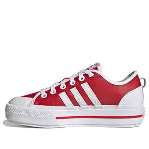 Adidas Nizza Rf Platform "heart Embossed Scarlet" Sneakers - Red