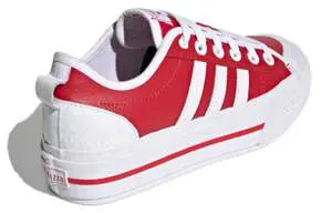 Adidas Nizza Rf Platform "heart Embossed Scarlet" Sneakers - Red