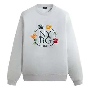 Kith X New York Botanical Garden Logo Nelson Crewneck - Grey
