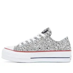 CONVERSE Chiara Ferragni X Chuck Taylor All Star Lift Ox Sneakers - Silver/white