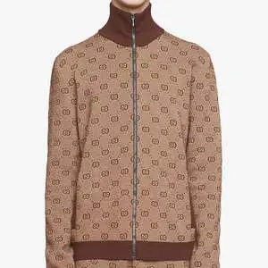 Gucci Jacquard Knit Pilot Jacket