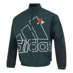 Adidas Stand Collar Woven Jacket With Logo Detail - Default Color