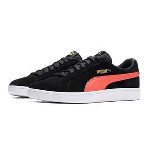 PUMA Smash V2 Retro Casual Sneakers - Blackred