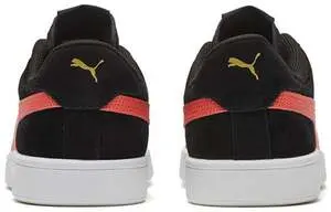 PUMA Smash V2 Retro Casual Sneakers - Blackred