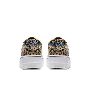 Nike Force 1 Sage Low Premium "leopard Print - Yellow