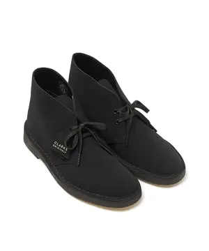 Clarks Suede Desert Boots - Black