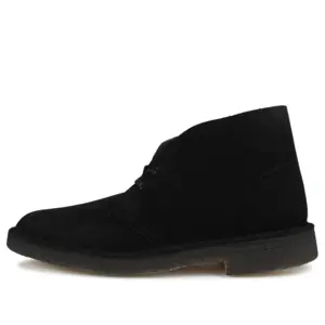 Clarks Clarks Suede Desert Boots Black