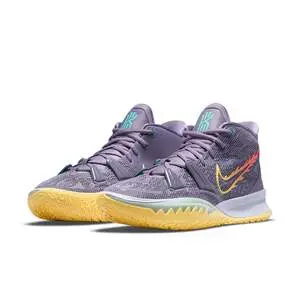 Nike Kyrie 7 "daybreak" Basketball Sneakers - Purple/yellow
