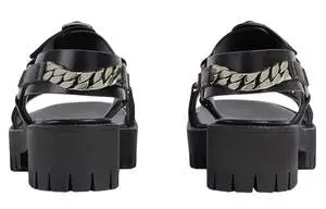 Gucci Leather Sandals With Horsebit Detailing