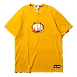 PUMA X The Hundreds Logo Printed Short Sleeve Tee - Gold