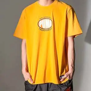 PUMA X The Hundreds Logo Printed Short Sleeve Tee - Gold