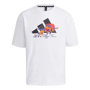 Adidas Cny Gfx T Subject Pattern Training Sports Short Sleeve - White