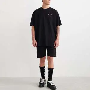 Off-White Ss22 Back Caravaggio Short Sleeve Loose Fit T-shirt - Black