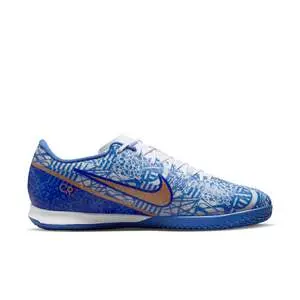 Nike Zoom Mercurial Vapor 15 Academy Cr7 Ic "azulejo" Athletic Sneakers - White/blue