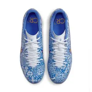 Nike Zoom Mercurial Vapor 15 Academy Cr7 Ic "azulejo" Athletic Sneakers - White/blue