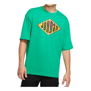 JORDAN Sport Dna Embroidered Printing Logo Short Sleeve - Green