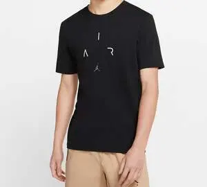 JORDAN Dri-fit Air Printing Pattern Short Sleeve - Black