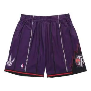 Mitchell & Ness Nba Toronto Raptors 1998-99 Road Swingman Shorts - Dark Purple/red/grey