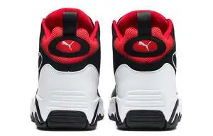PUMA Source Vintage High Top Sneakers - Black/white/red