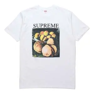 Supreme Fw18 Still Life Tee Printing Short Sleeve - White