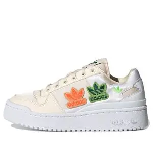 Adidas Forum Bold Embroidered Trefoils Sneakers - Cream/white