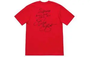 Supreme Ss19 Buju Banton Tee Reggae Character Printing Short Sleeve - Red