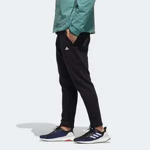 Adidas Solid Color Casual Running Sports Fleece Lined Long Pants