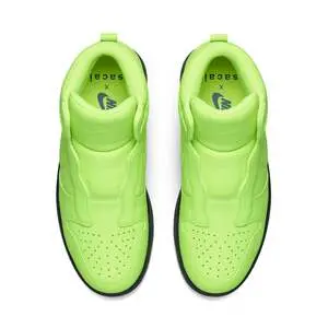 Nike Sacai X Dunk Lux High Top Sneakers - Volt/obsidian-volt
