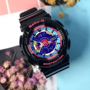 Casio Baby-g Ba-112-1a Shock Resistant Watch - Black
