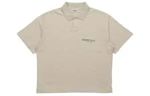 Fear Of God Fw20 Logo Polo Shirt 'olive - Grey/green
