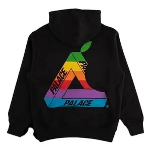 PALACE Jobsworth Hood" Hoodie With Triangle Logo Print - Black